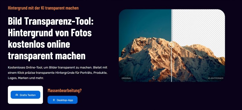 Hintergrund von Bild transparent machen: online & kostenos | AVCLabs